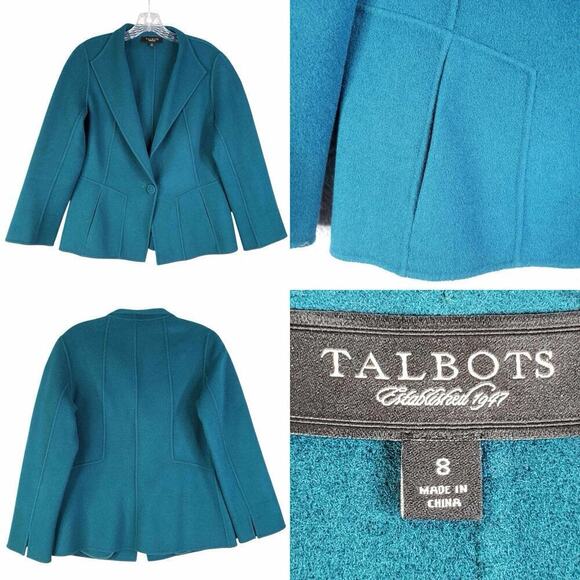 Talbots | Jackets & Coats | Talbots Blazer Womens Felted Wool Blend ...